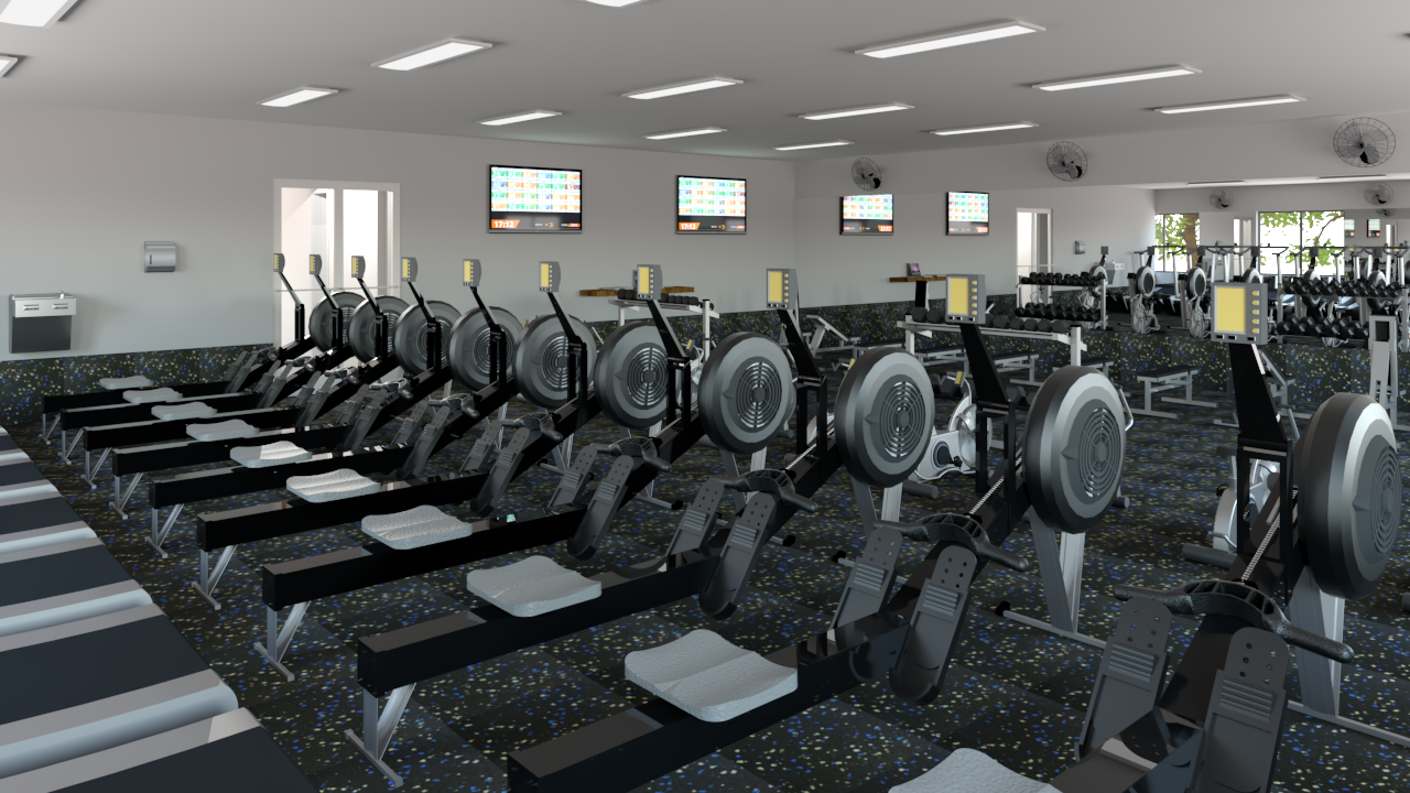 Gym area – Escala Studio design solutions